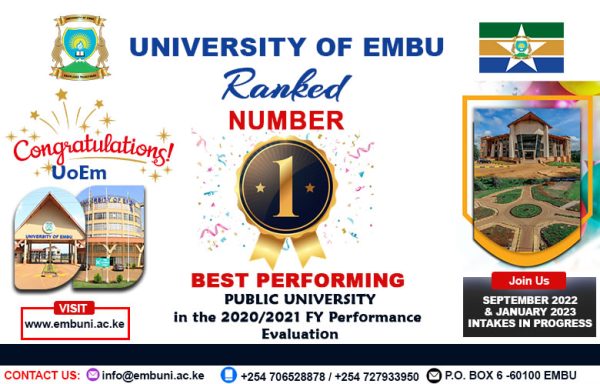 UoEm Ranked the Top Performing University for 2-year running ...
